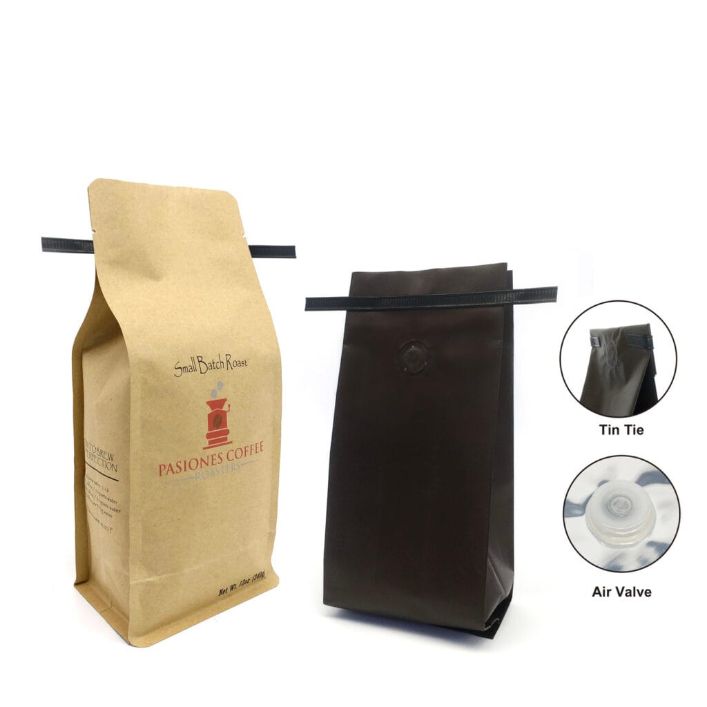 biodegradable coffee bags:PLA Metalized 250g500g1kg Custom Resealable ...