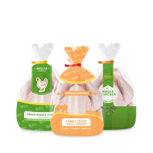 Chicken Packaging Plastics:Custom Plastic Shrink Bag Roasted Frozen ...