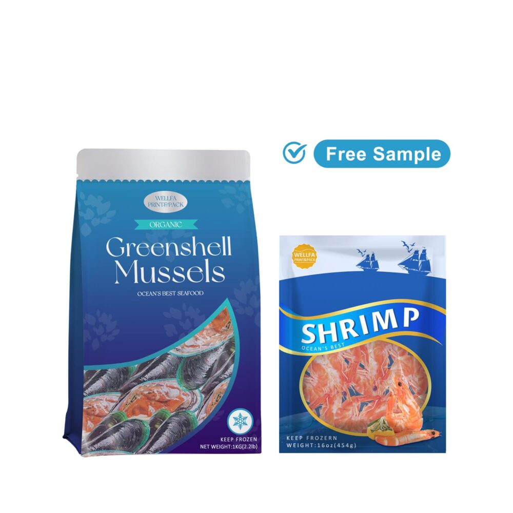 Frozen Samosas Packaging:Custom Logo Frozen Seafood Vegetable Fried ...
