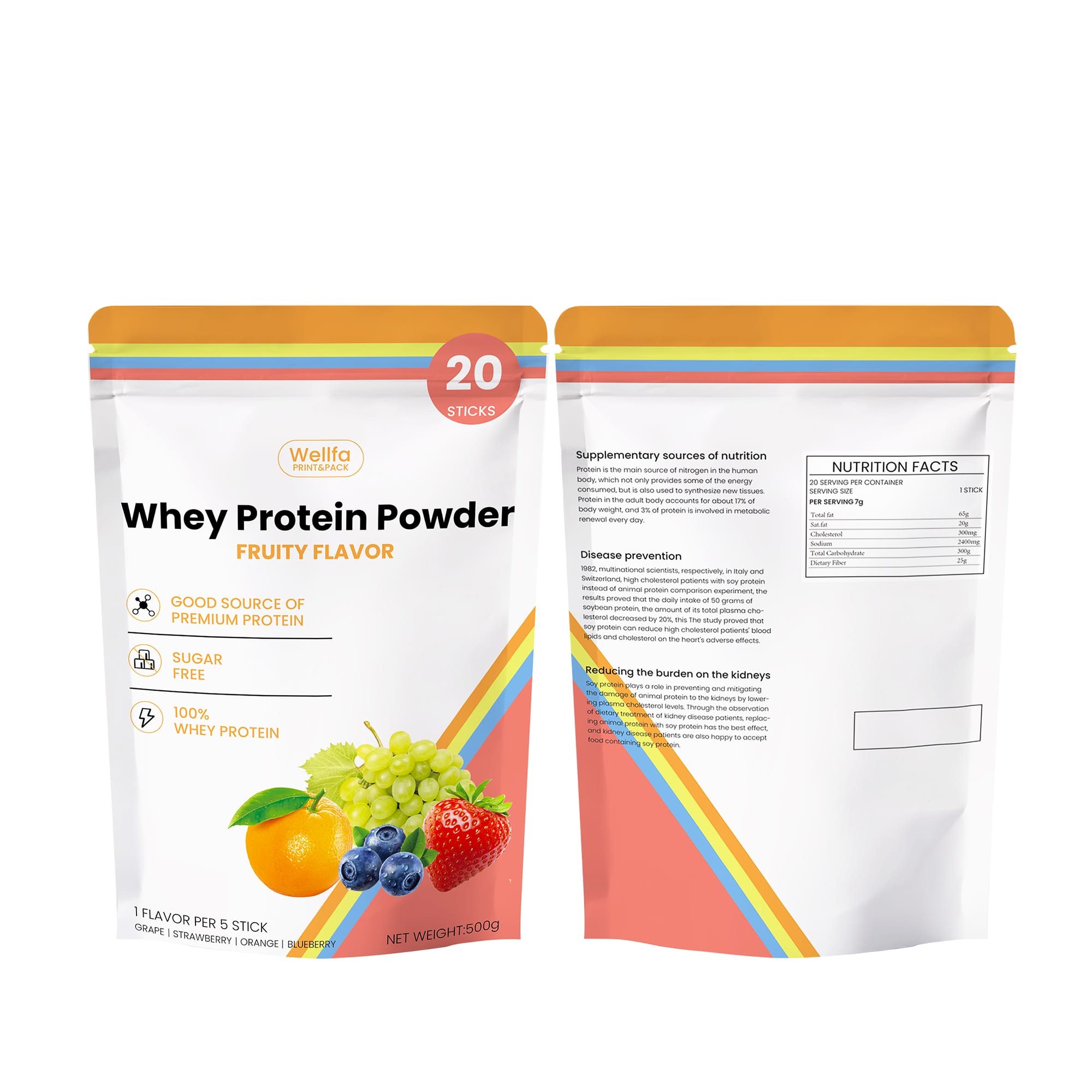 Proteina Powder Doypack:Bolsa Personnalise Custom Printing Whey Protein ...